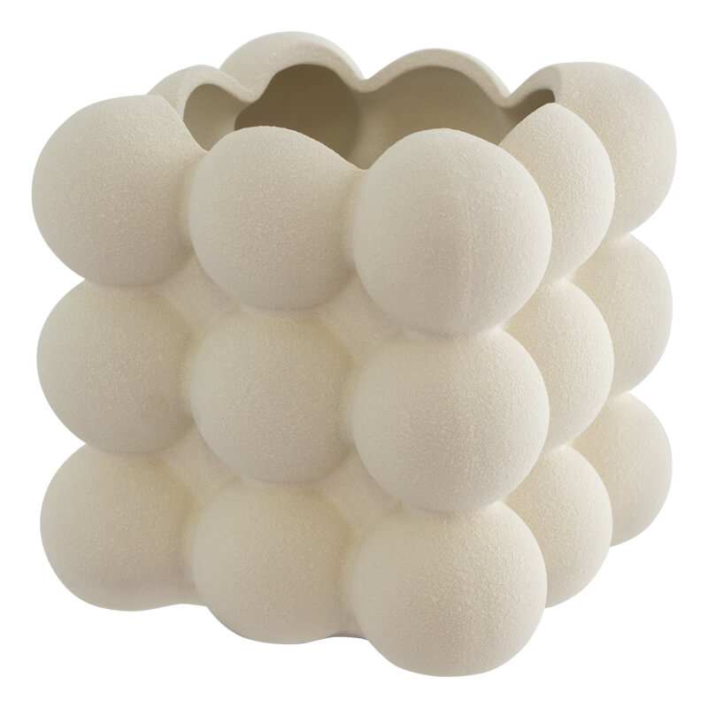 Bubbles Flower Pot - Beige | Bellavere